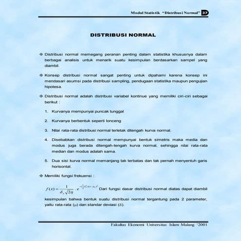 Distribusi normal 1 | DOC