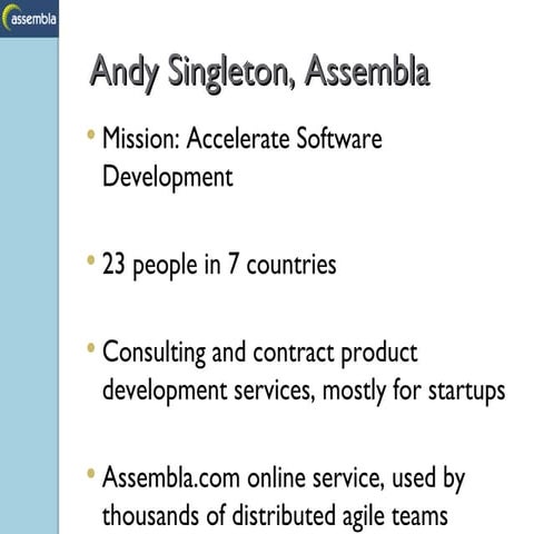 Notes On Distributed Agile For Agile Boston 72909 Ppt