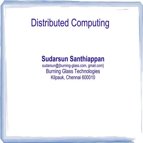 Distributed Computing Odp 7620