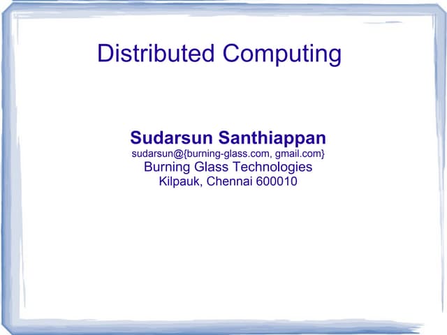 Distributed Computing Odp 7620
