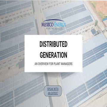 Distributed Generation - Mexico Energy Partners | PDF