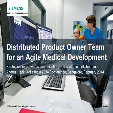 Distributed Product Owner Team for an Agile Medical Development - Strategies for growth ...