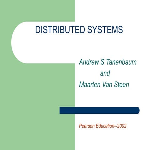 Distributed Systems Lecture Notes 25 Ppt