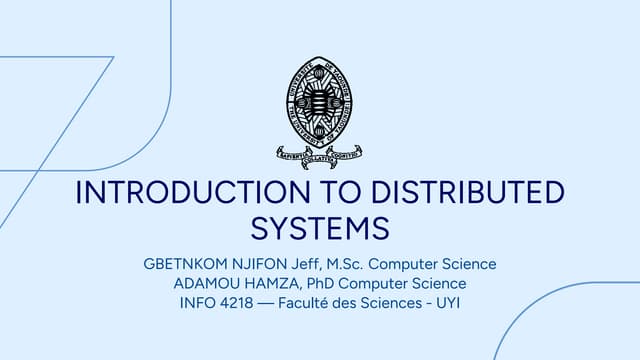 Distributed Systems Introduction Definition Pdf