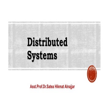 Distributed Systems Distributed Systems - MSc..pptx