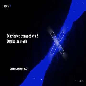 Distributed Transactions & Databases Mesh | PPTX