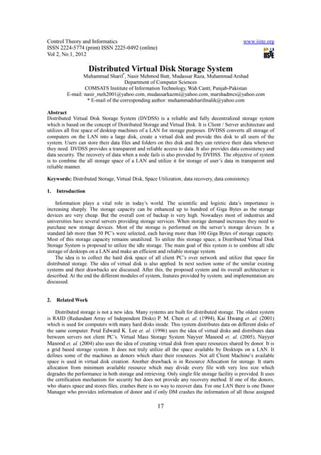 Design of storage benchmark kit framework for supporting the file storage retrieval | PDF