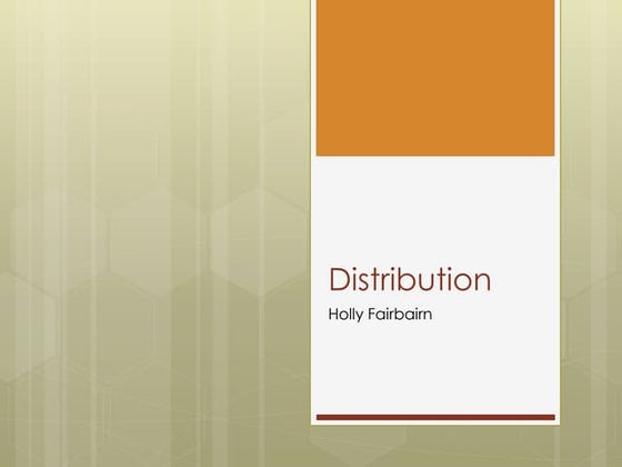 DISTRIBUTION | PPT