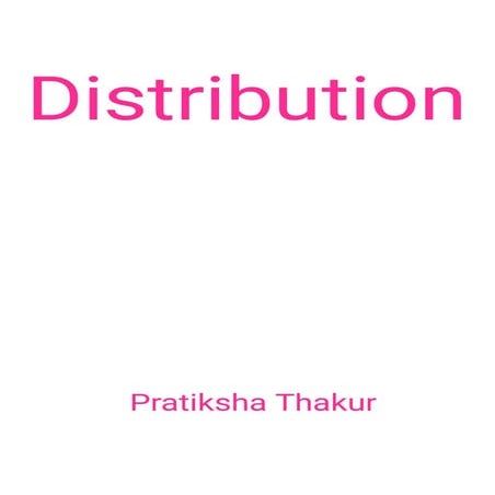 Distribution | PDF