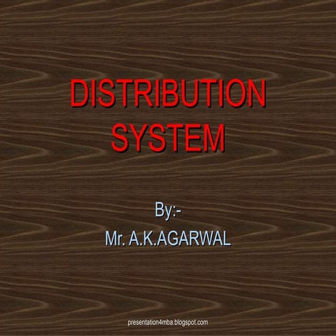 Distribution System | PPT