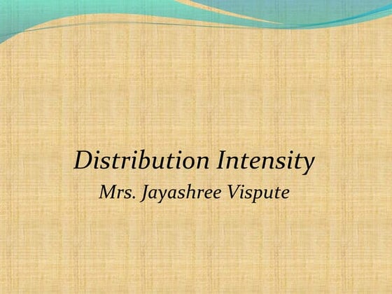 Distribution | PPT