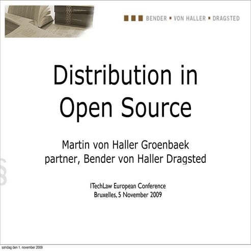 Distribution in Open Source | PDF