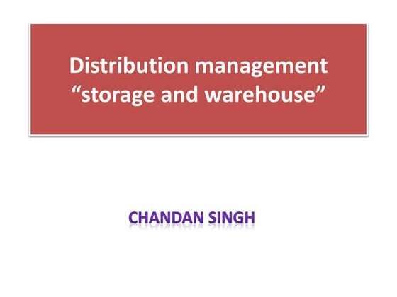 DIstribution Channel Management | PPT
