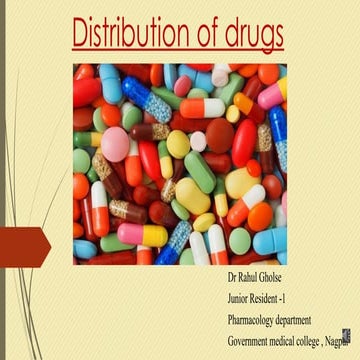 Distribution of drugs | PPTX