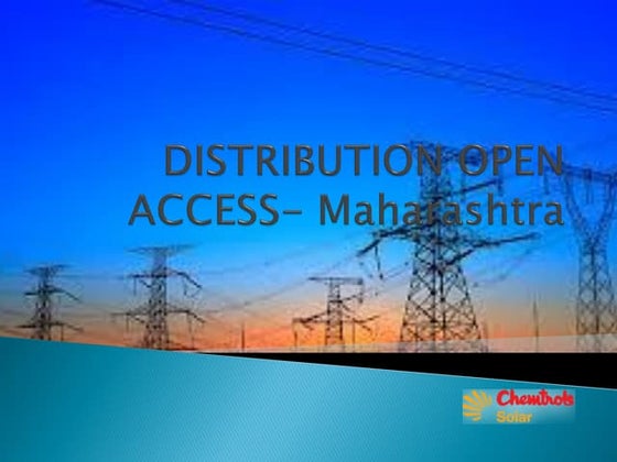 Procedure for distribution open access | PDF | Power and Energy ...