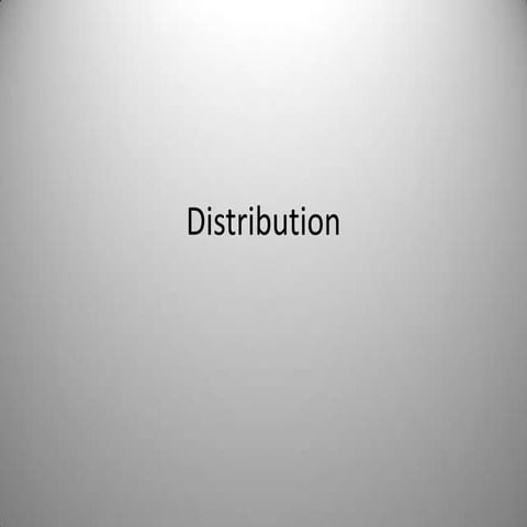 Distribution presentation | PPT