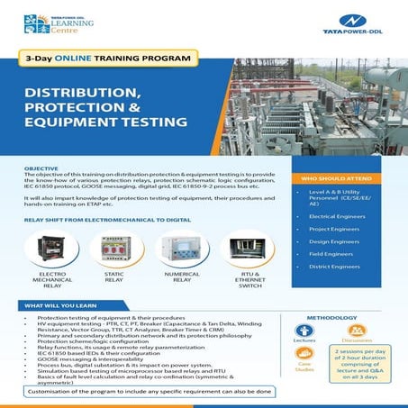 Distribution, Protection and Equipment Testing | PDF