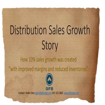Distribution sales growth story | PPTX