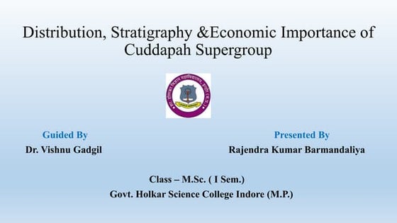 Jurassic of kutch presentation1 | PPTX | Geology | Science