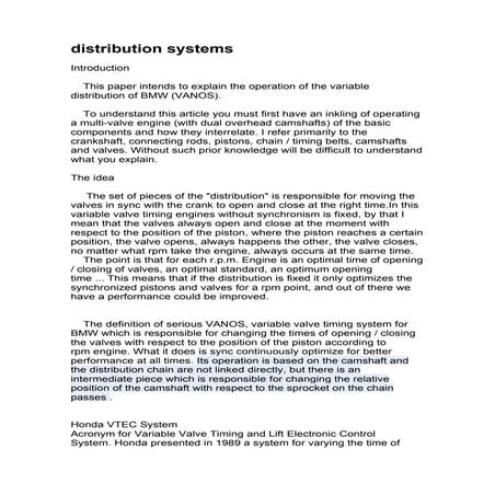 Distribution systems | PDF