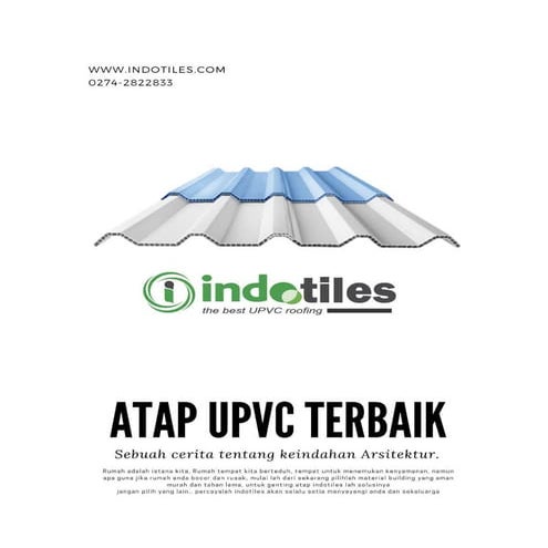 Distributor atap upvc alderon indotiles upvc di purworejo | DOCX