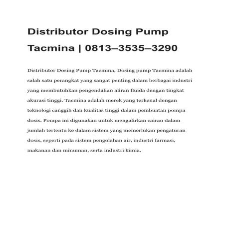 Distributor Dosing Pump Tacmina _ 0813–3535–3290.pdf