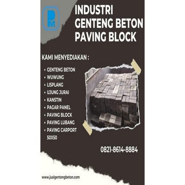 Paving Block Warna Hitam | PDF