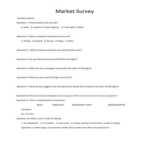 Distributor survey | DOCX