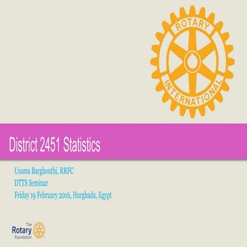 District 2451 Facts & Statistics - PDG Mayan Raslan | PPTX