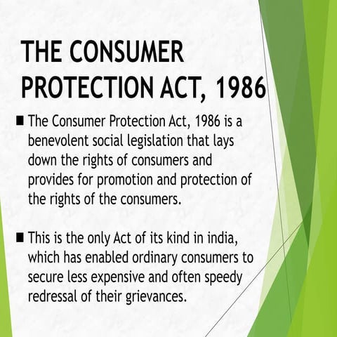 District consumer protection council | PPTX | Law