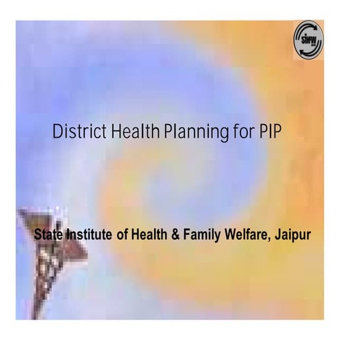 District Health Planning for PIP | PDF