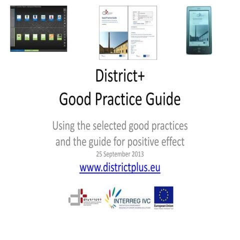 District plus sub projects good practice guide | PPTX | Business ...