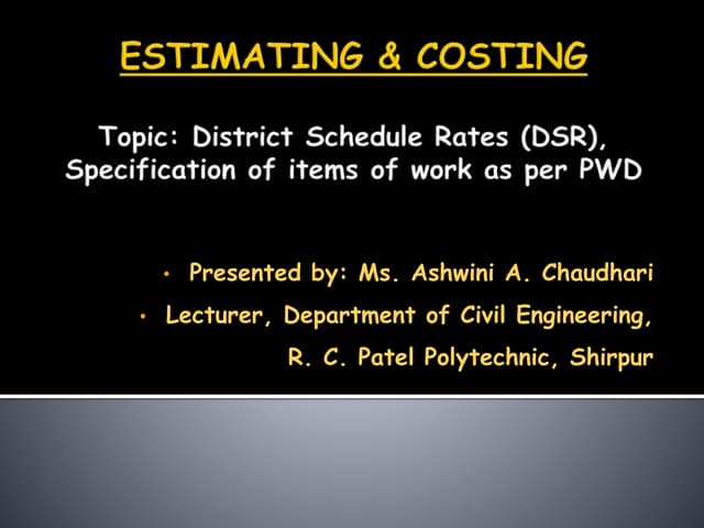 Mode of measurement, rules for deduction of plastering & brickwork | PPTX