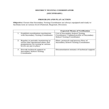 District Testing Coordinator Program Plan and Activities.docx