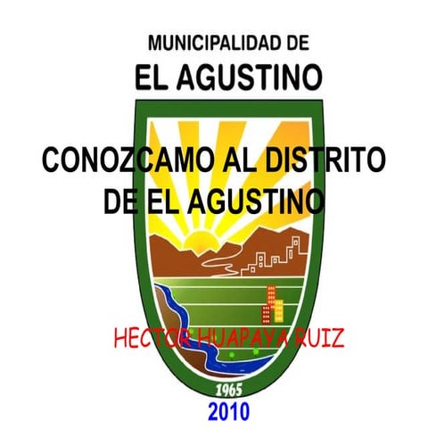 Distrito de el agustino | PPT