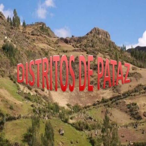Distritos de pataz | PPTX