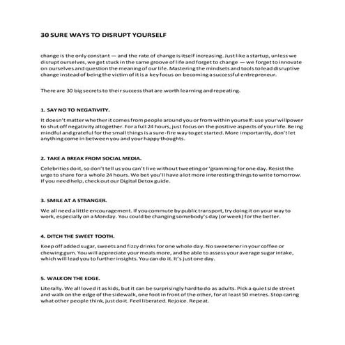 Disrupt yourself | DOCX