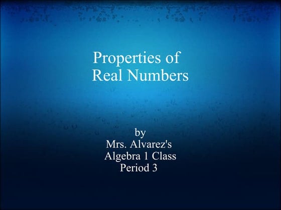 Properties Of Multiplication | PPT