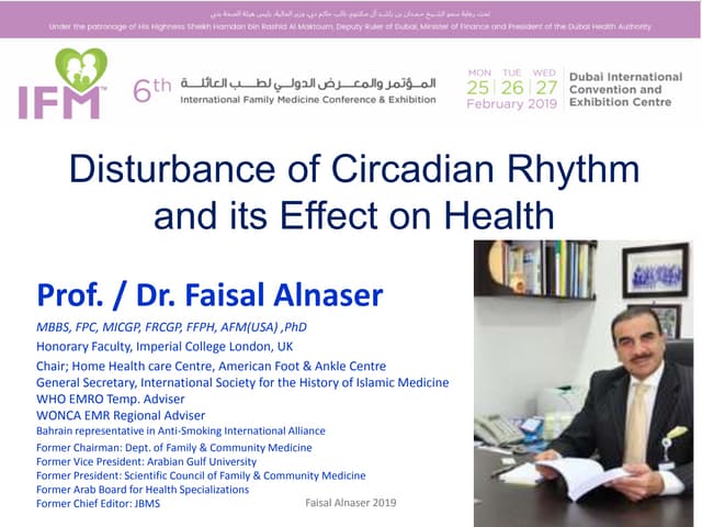Disturbance Of Circadian Rhythm And Its Effect On Health Ppt