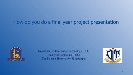 Field Projects 2023-2024 PPT Format.pptx | Technology & Computing