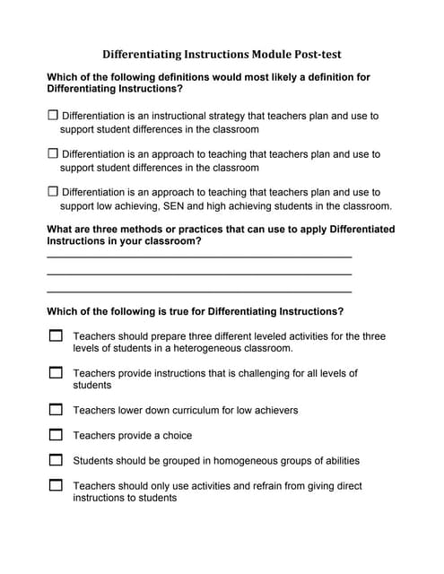 Differentiation | PDF