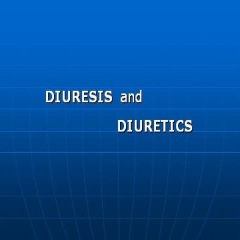 Diuresis diuretics | PPT