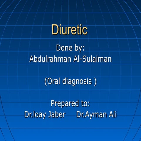 Diuretic | PPT