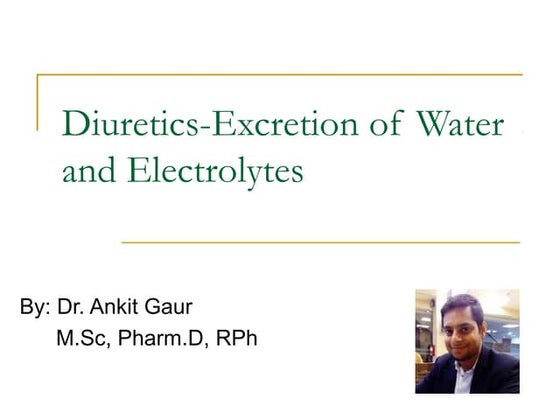 Diuretics-Mechanism of action,Diuretic Types and Adverse effects,Drug ...