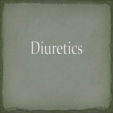 Diuretics | PPT