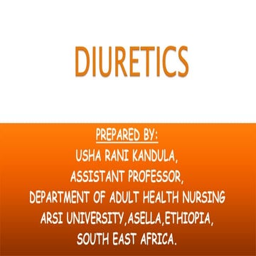 Diuretics | PPT