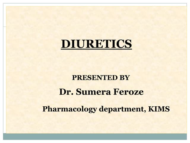DIURETICS; structure and IUPAC names of Furusemide.pptx