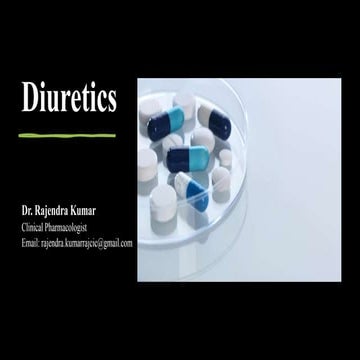 Diuretics | Definition | Mechanism of Action | Classes of Drugs | PPTX