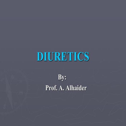 Diuretics its classification and Pharmacology.ppt | Blood Disorders ...