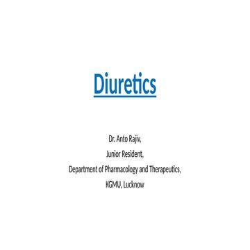 Diuretics: Types, Mechanism & Clinical Uses.pptx